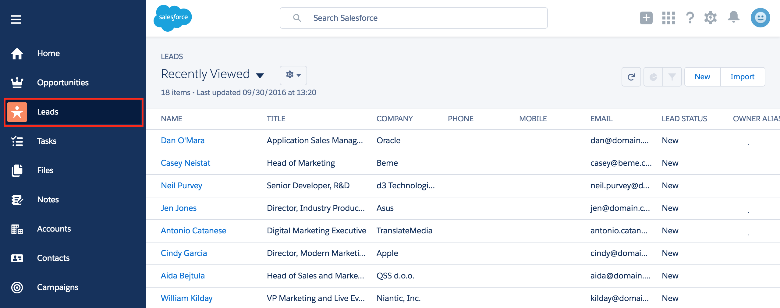 Salesforce integration • Hunter